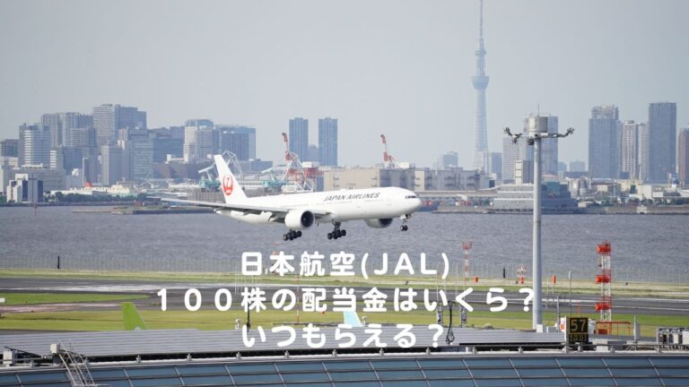 JAL100株の配当金はいくら？いつもらえる？株主優待もご紹介します